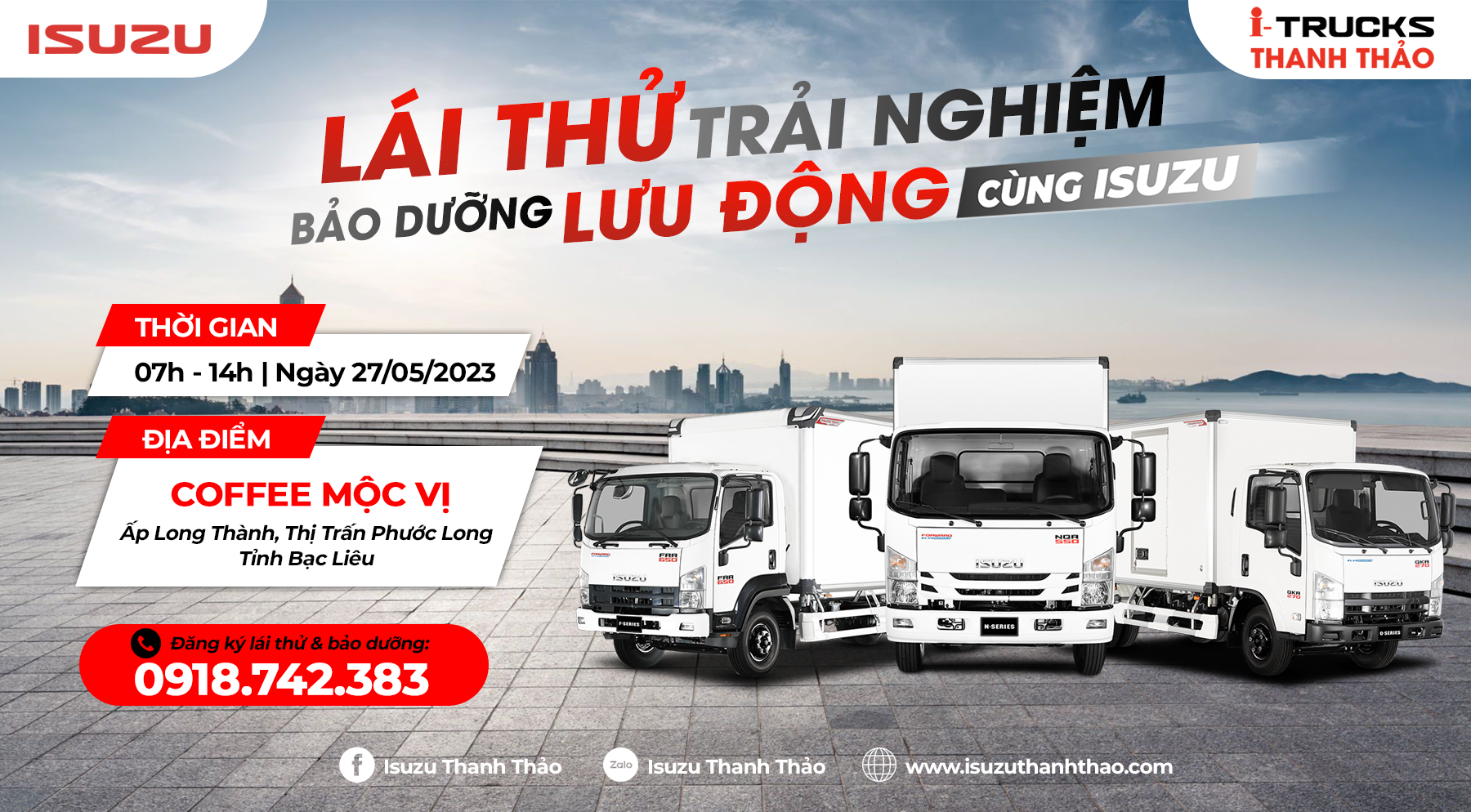 Xe tải Isuzu Thanh Thảo - Isuzu Cà Mau